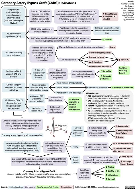Coronary Artery Bypass Graft CABG Indications Calgary Guide