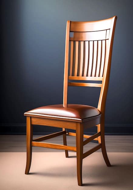 Ilustración de vector de silla de madera clásica generado por ai Foto