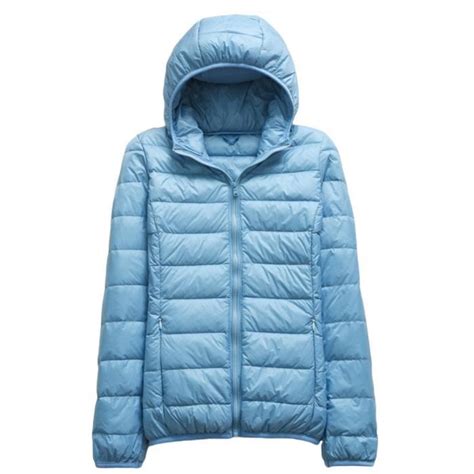 Doudoune à Capuche Femme Ultra Légère Duvet Doudoune Courte Doudoune