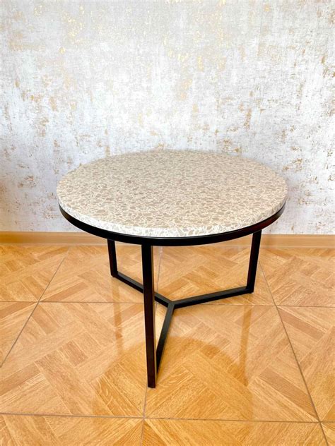 Stolik Kawowy Z Blatem Terrazzo Daisy Dew Cm Marmurowa Pracownia