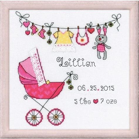Borduurpakket It S A Girl Van Riolis Om Te Borduren Riolis 1417 Bol