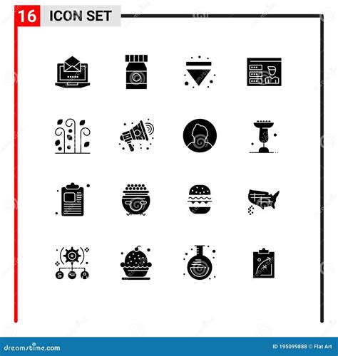 User Interface Solid Glyph Pack Of Modern Signs And Symbols Of