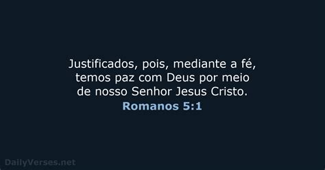 6 de outubro de 2022 Versículo da Bíblia do dia ARA Romanos 5 1
