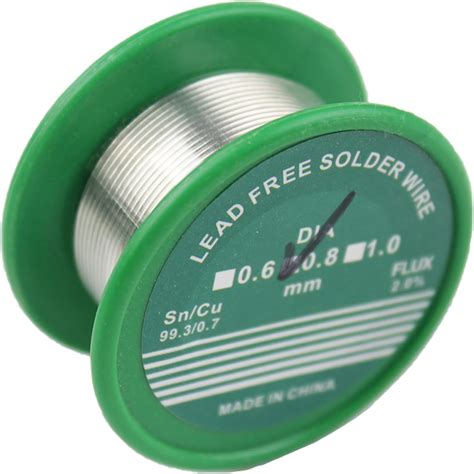 0 8mm 20g Fil à souder sans plomb Sn99 3 Cu0 7 noyau de flux en