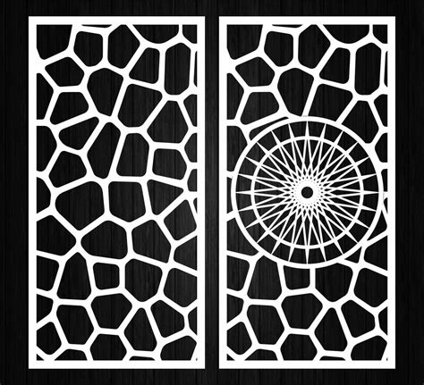 7 Decorative Ornamental Panel Dxf Svg Ai Eps Inter Room Etsy
