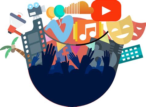 The World Of Media And Entertainment Graphic Design Clipart Full