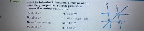 example 1 s given the following information determine math