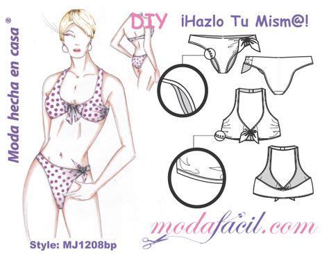 Patrones del Traje de Baño Bikini Brassier Panty Tanga Biquínis