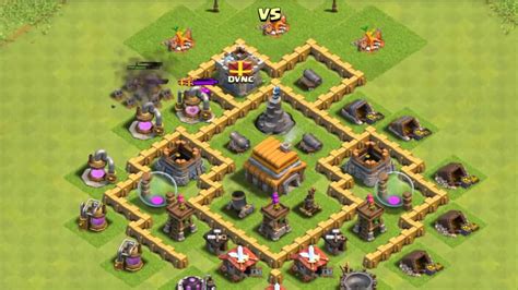 Best Clash Of Clans TH5 Base Layout Defense 2015 YouTube