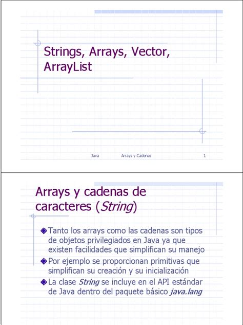 cadenas y arrays estructura de datos de matriz java lenguaje de programación
