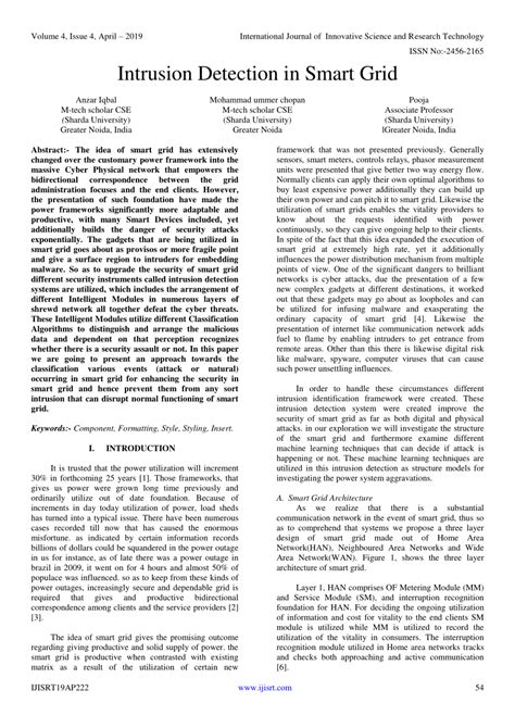 pdf intrusion detection in smart grid