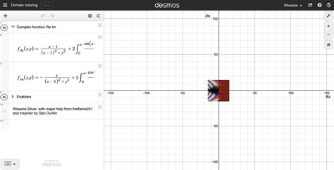 colored domain model for the riemann zeta function r desmos