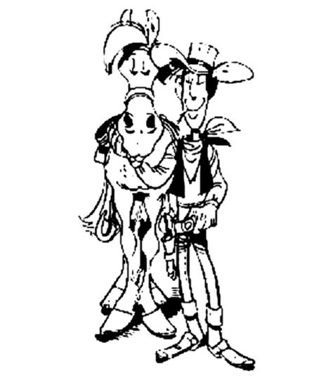 Coloriage Lucky Luke 25531 Dessins Animés Dessin à colorier