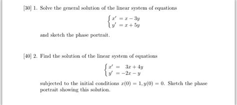 solved solve the general solution of the linear system of