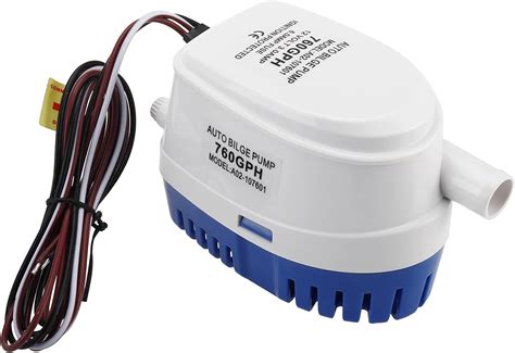 DasMarine Pompe à eau submersible automatique de 12 V pour bateau avec