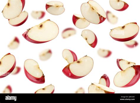Red Apple Slice Isolated Hi Res Stock Photography And Images Alamy