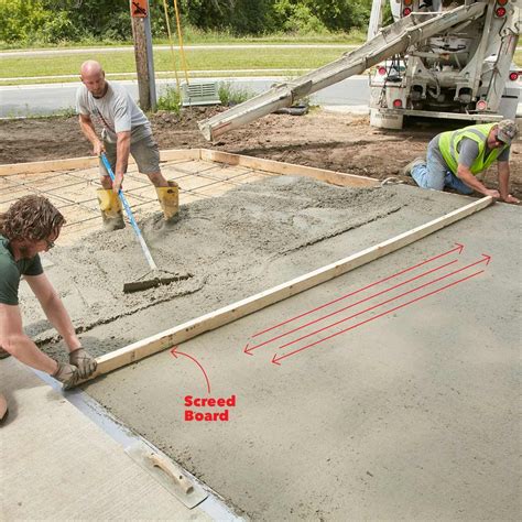 How To Pour A Perfect Concrete Slab Concrete Slab Poured Concrete