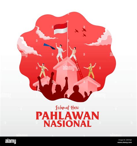 Selamat Hari Pahlawan Nasional Translation Happy Indonesian National