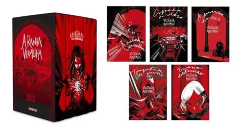 Box A Rainha Vermelha Edição Box Exclusivo 05 Livros Parcelamento sem