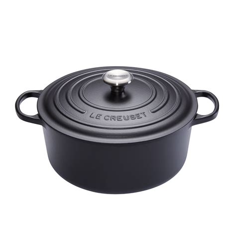 COCOTTE REDONDA SIGNATURE PRETO MATE LE CREUSET