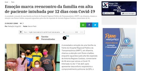 Xingu 230 Emoção marca reencontro da família em alta de paciente