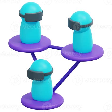 Community D Render Icon Illustration Png