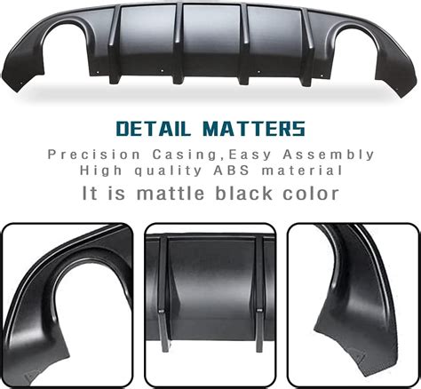 Acmex Rear Diffuser Compatible With 2015 2023 Dodge Charger Diffuser