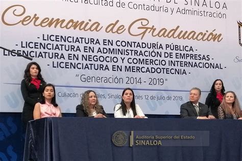 Acto Académico Generación 2014 2019 de la Facultad de Contaduría y
