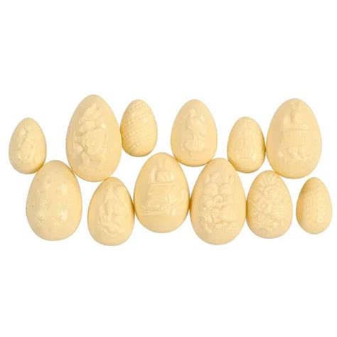 Oeuf de Pâques blanc 6 7 8 9 cm Maison Chuques Allard