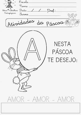 Aprendendo Fácil Atividades Páscoa