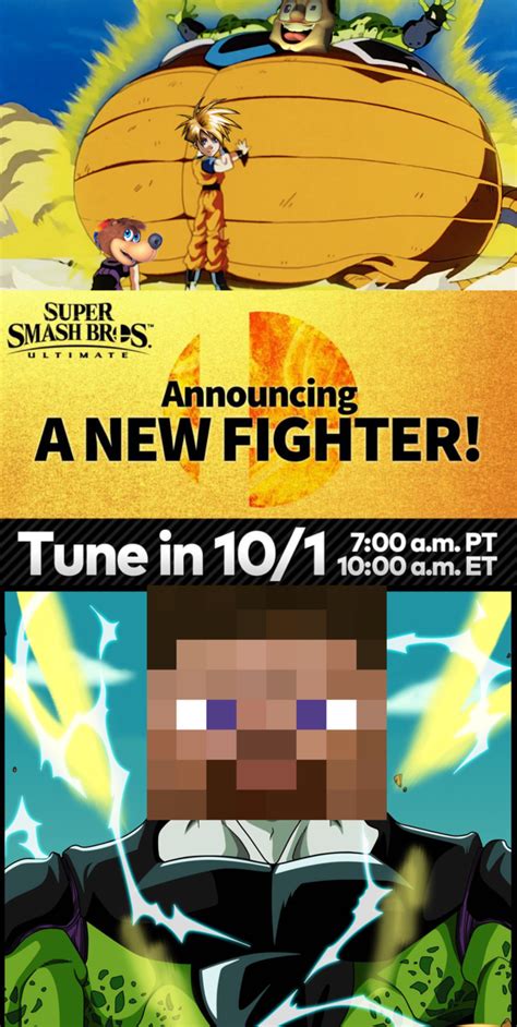 Perfect Steve Super Smash Brothers Ultimate Know Your Meme