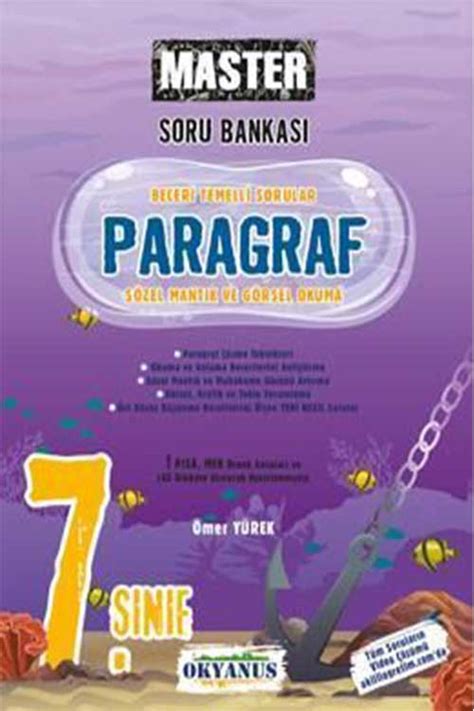 7 Sınıf Master Paragraf Soru Bankası Okyanus Yayınları 7 Sınıf
