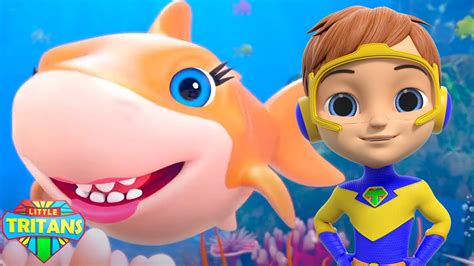 Tiburon Bebe Canción de Animales Marinos y más Rimas en Español YouTube