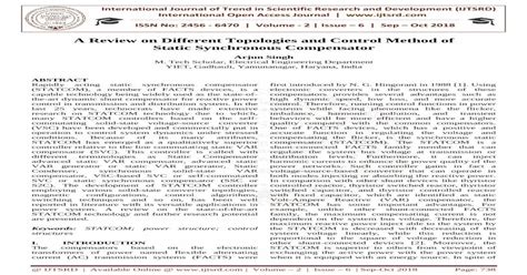 pdf 114 a review on different topologies and control method of static synchronous compensator