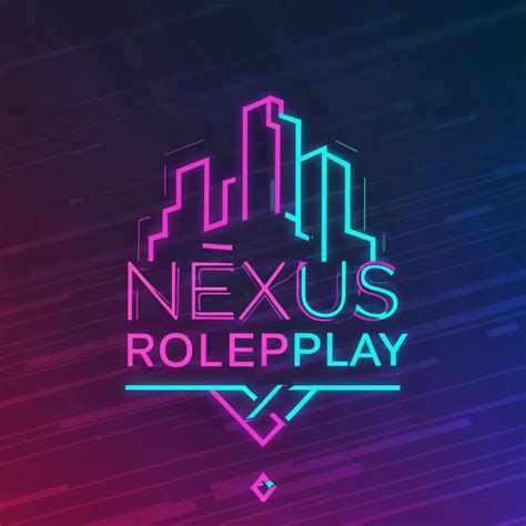 LOGO Design For Nexus Role Play Vibrant Neon Colors Inspired By GTA Los
