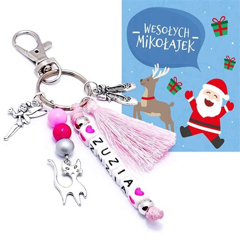 BRELOK IMIE DZIEWCZYNKA PREZENT MIKOŁAJKI ŚWIĘTA 12833946349