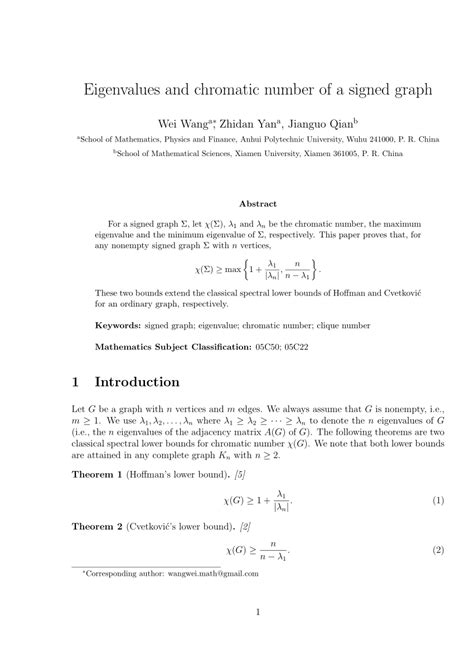 pdf eigenvalues and chromatic number of a signed graph