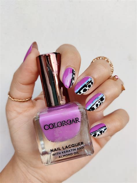 Colorful Cow Print Nail Art Design Tutorial Easy Summer Nails For