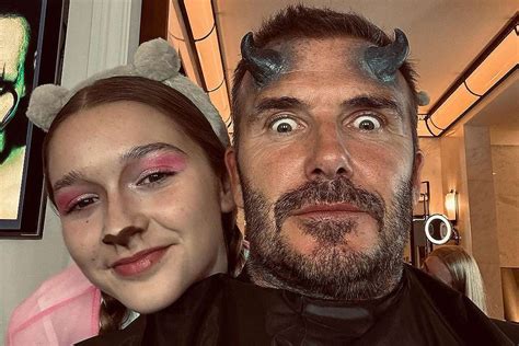David Beckham Poses For Sweet Father Daughter Selfie With Harper On Halloween