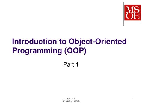 ppt introduction to object oriented programming oop powerpoint presentation id 2388673