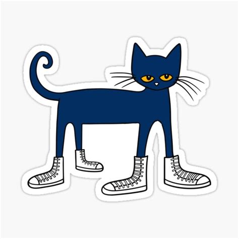 Pete The Cat I Love My White Shoes Sticker For Sale By Ak1storE