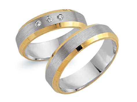 Eheringe CERA3020 aus Weiß Gelbgold online bestellen