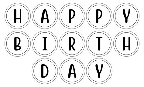 Happy Birthday Letters Printable Prntbl Concejomunicipaldechinu Gov Co