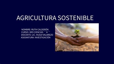 AGRICULTURA SOSTENIBLE