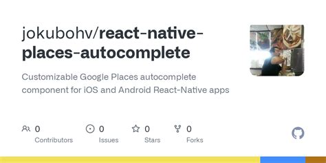 GitHub Jokubohv React Native Places Autocomplete Customizable Google