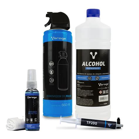 Kit De Limpieza Vorago Para Pc Aire Comprimido Cln Alcohol