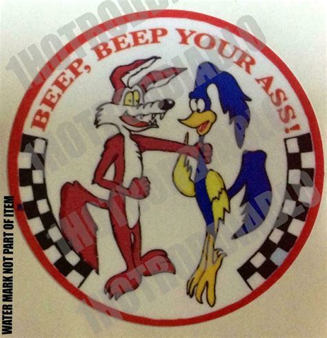 2 PACK WILE E COYOTE FUNNY RAT ROD HOT ROD VINTAGE RACING RAT FINK