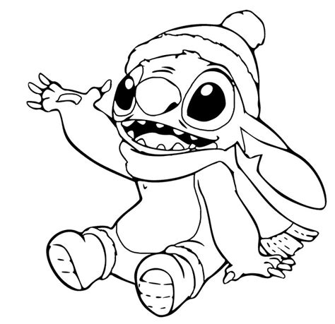 Coloriage Stitch De No L Imprimer Gratuitement