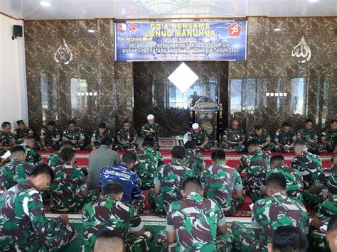 Lanud Manuhua Gelar Do A Bersama Dalam Rangka HUT Ke 78 Tentara