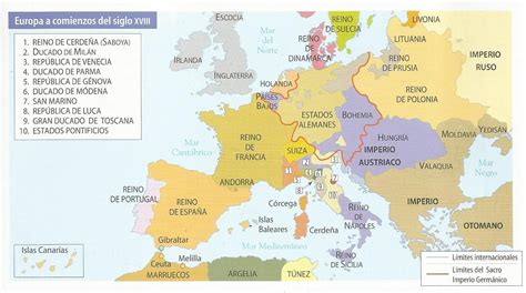 Europa A Comienzos Del Siglo XVIII En 2024 Siglo Xviii Historia De
